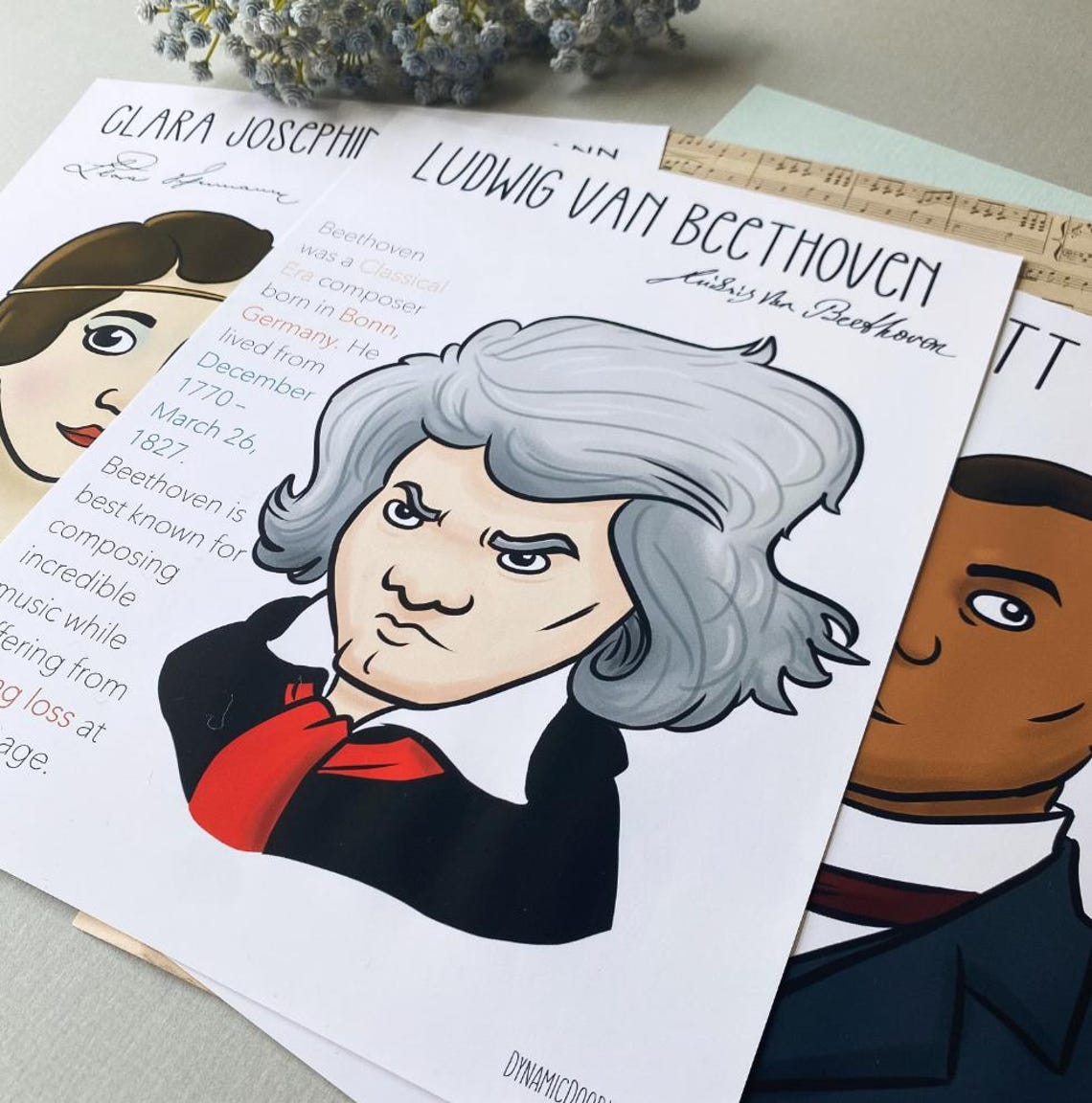 Composer Posters Complete Collection//beethoven//bach//music Poster ...
