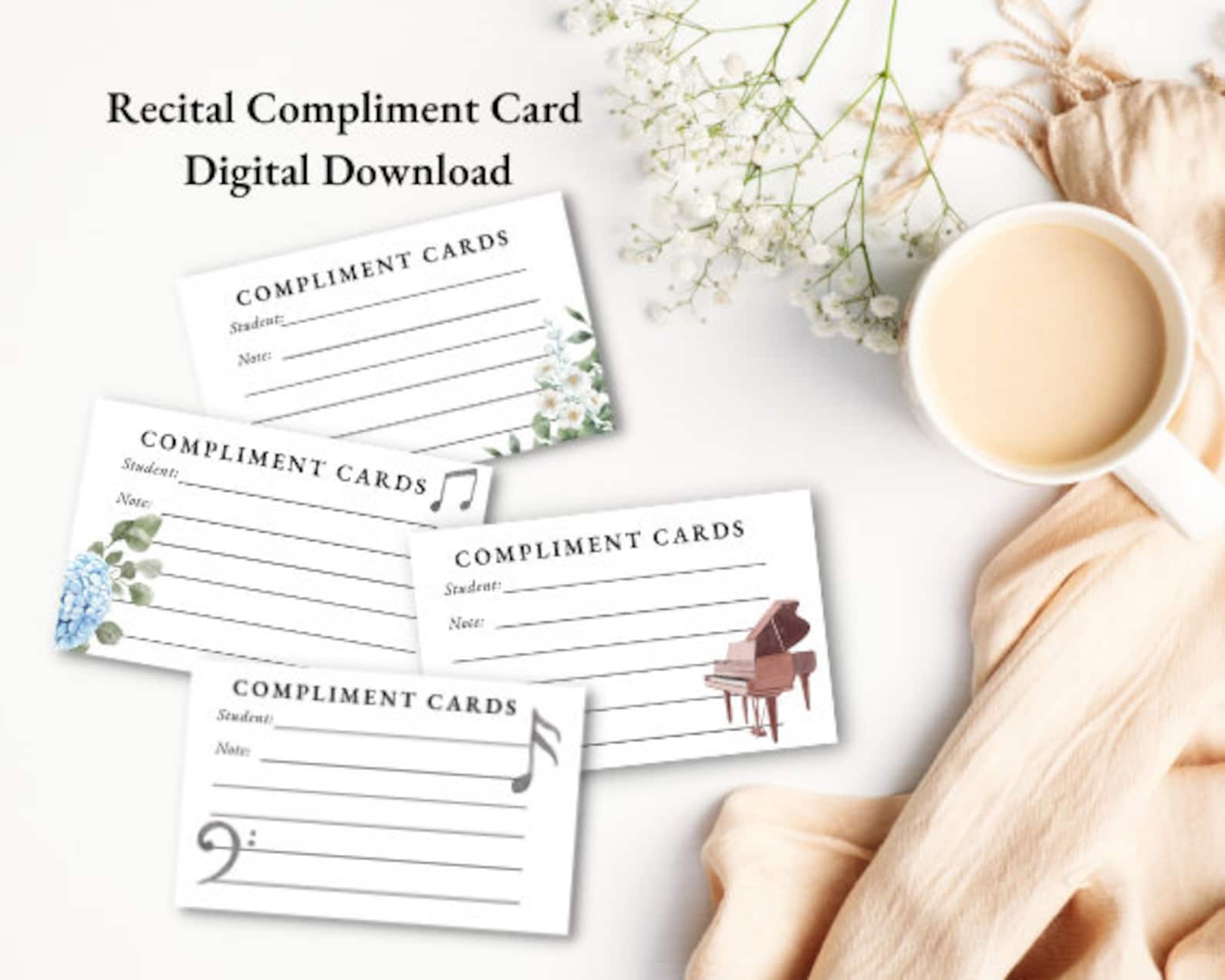 Recital Compliment Cards - Etsy