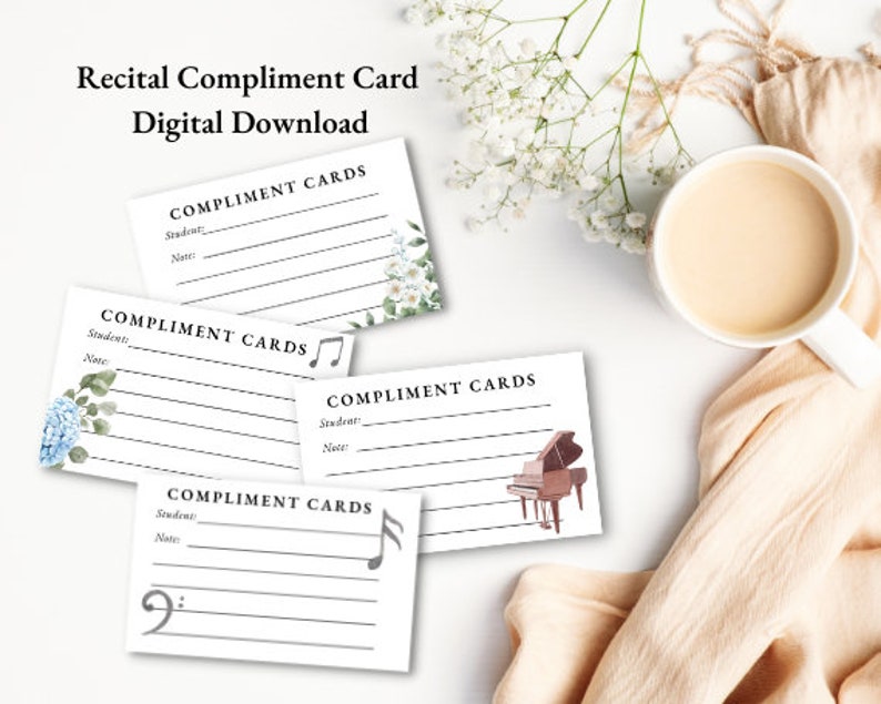 Recital Compliment Cards - Etsy