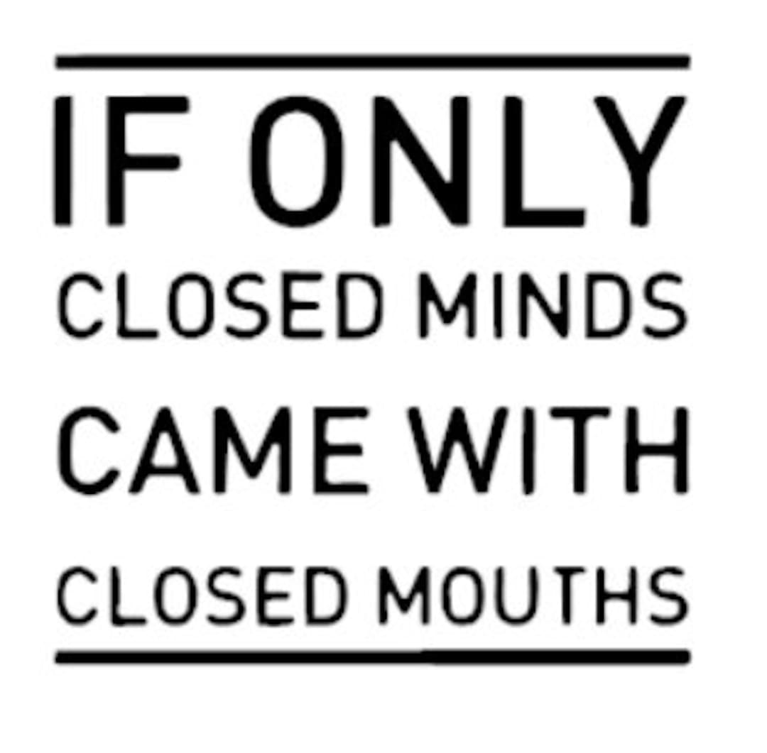 Closed Minds SVG - Etsy