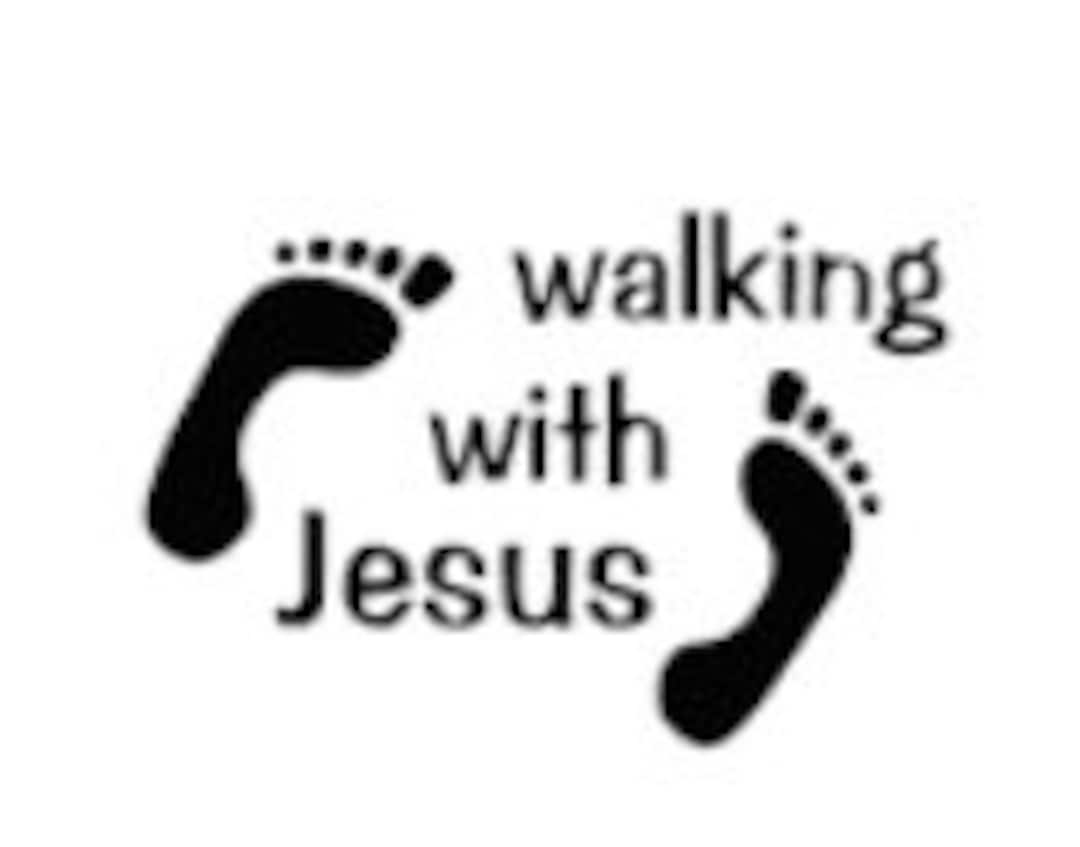 Walk With Jesus Footprints - Etsy