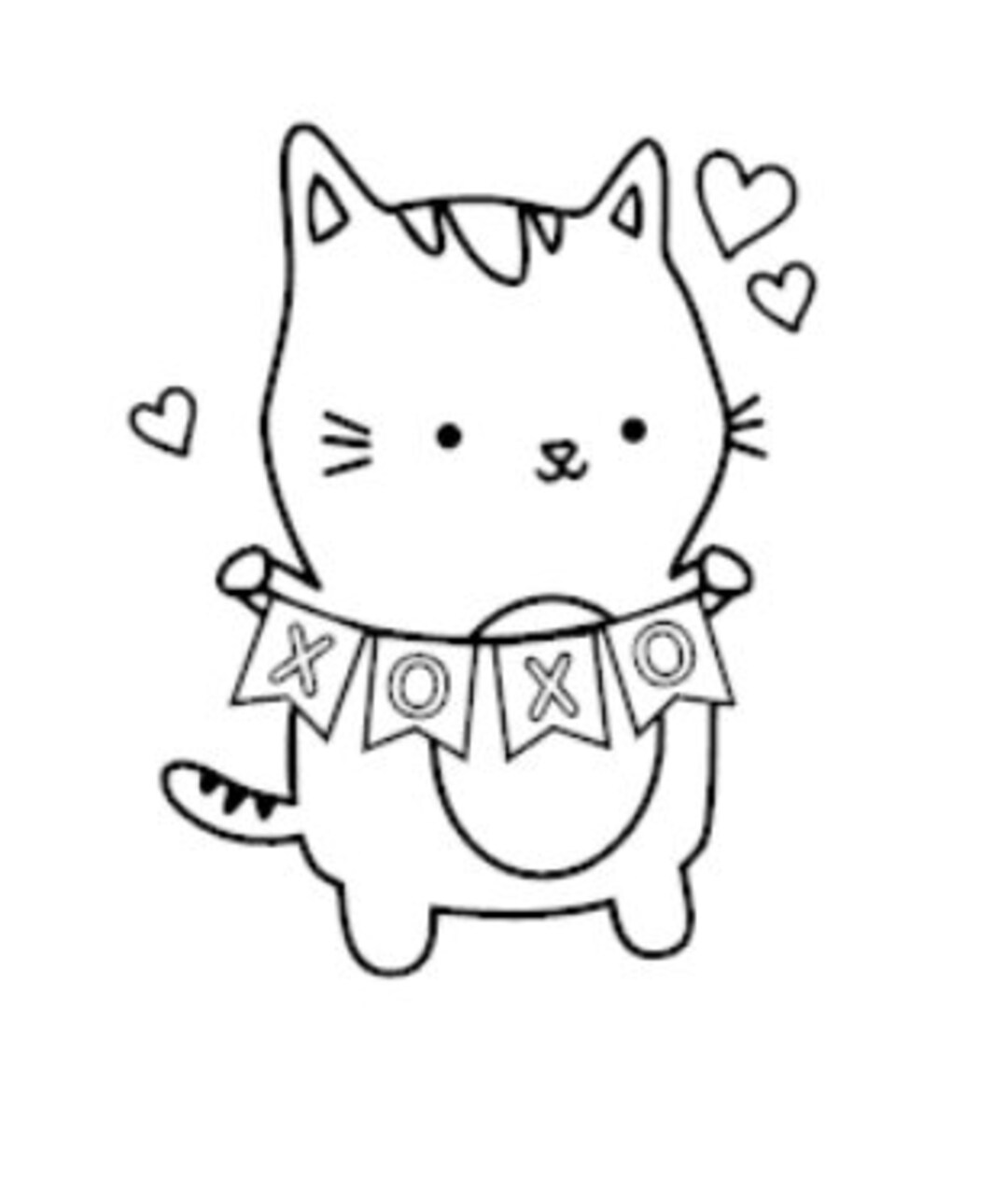 XOXO Kitty SVG - Etsy