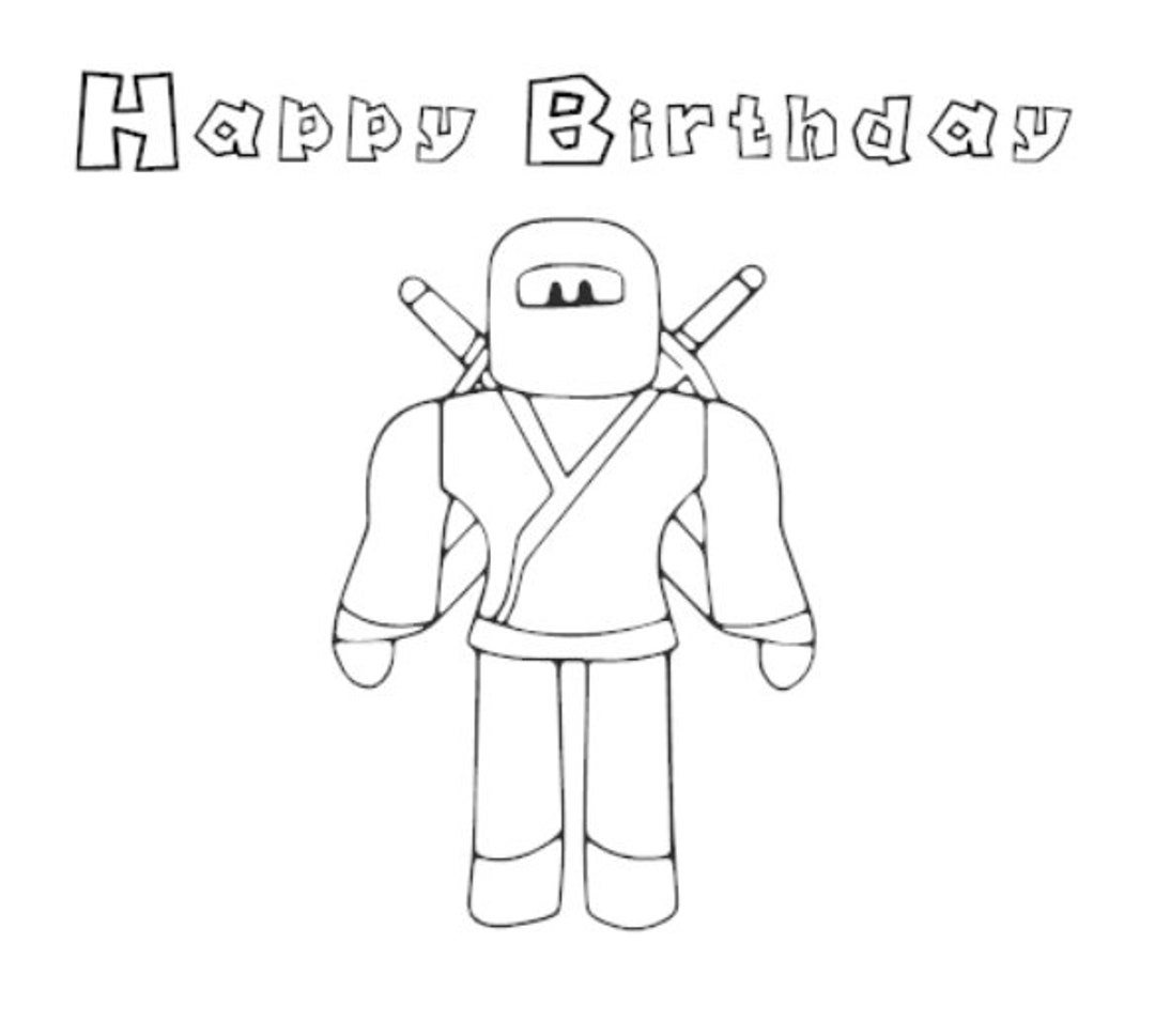 Happy Birthday Ro-ninja SVG - Etsy