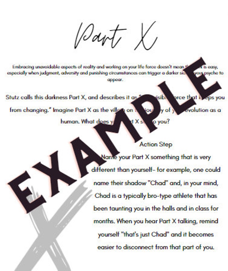 Therapy Worksheet PRINTABLE Collection of Phil Stutz's Therapeutic ...