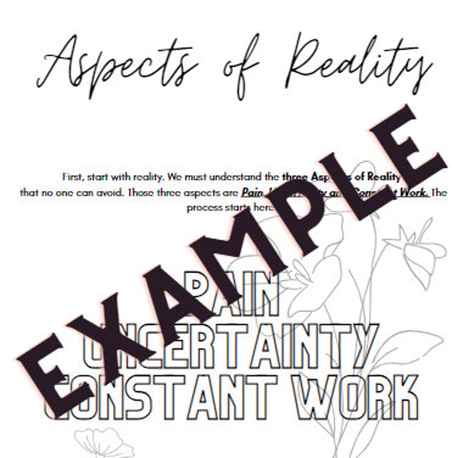 Therapy Worksheet PRINTABLE Collection of Phil Stutz's Therapeutic ...