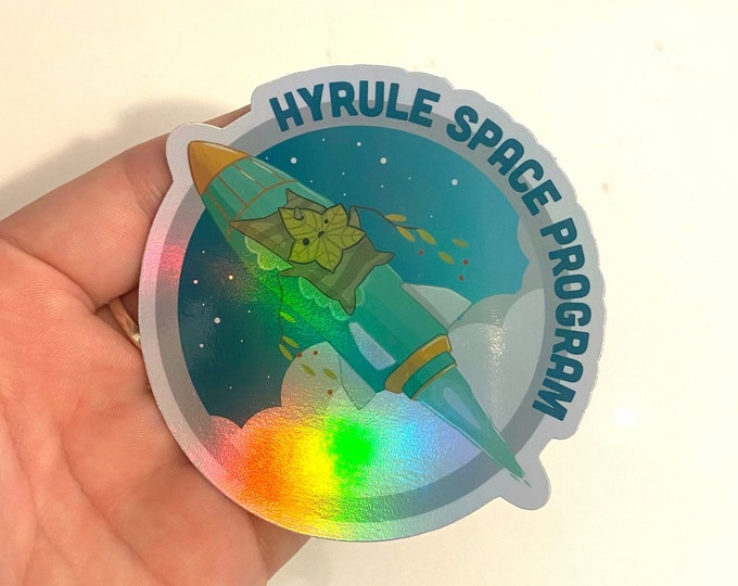 Holographic Korok Rocket Sticker Hyrule Space Program - Etsy