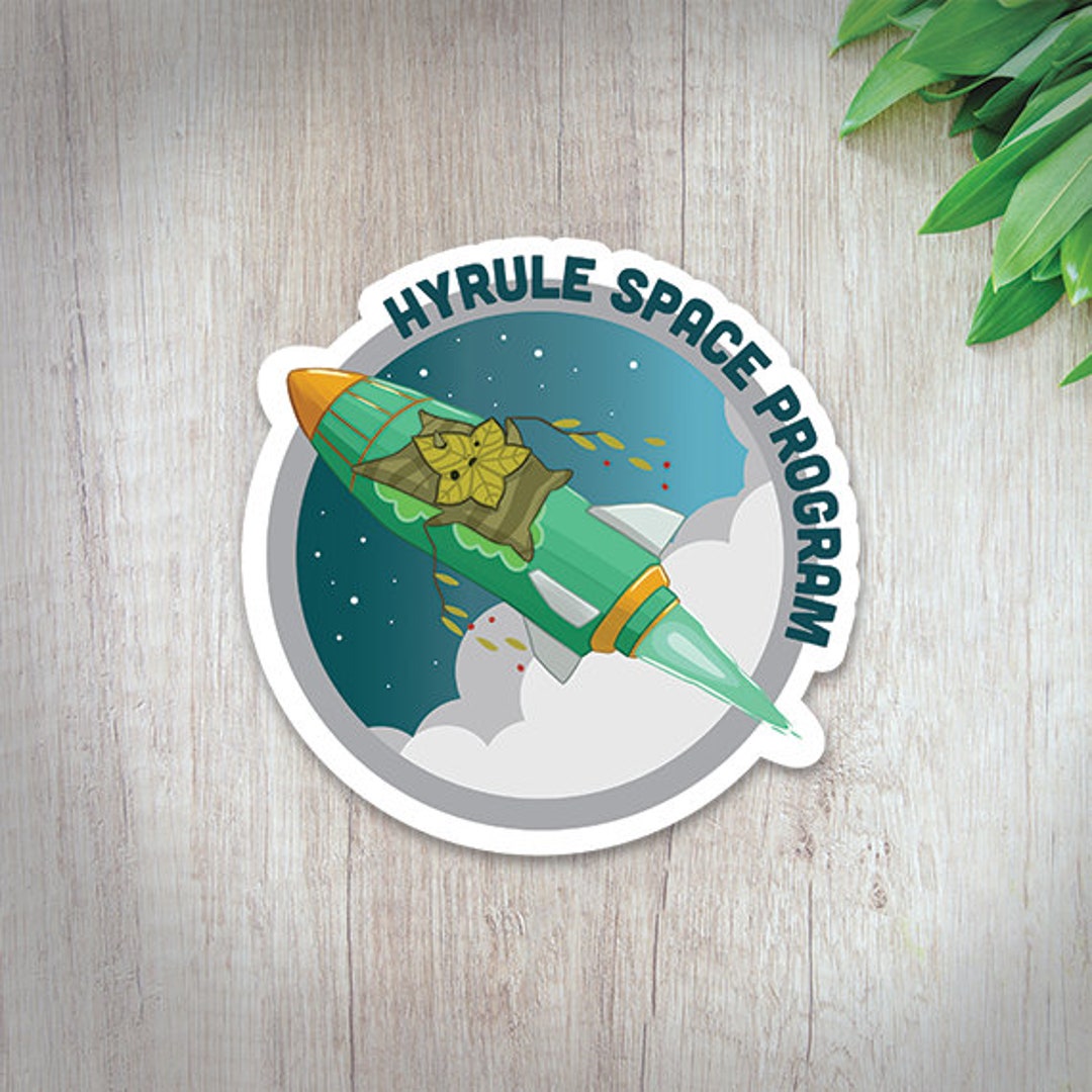 Korok Rocket Sticker Hyrule Space Program Vinyl Sticker Zelda Stickers Waterproof Sticker Laptop ...