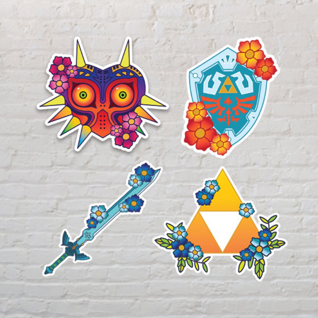 Legend of Zelda Sticker Pack Nintendo Switch Decal Zelda - Etsy