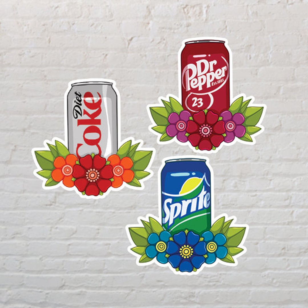 Soda Stickers Diet Coke Stickers Dr Pepper Sticker Sprite Stickers ...
