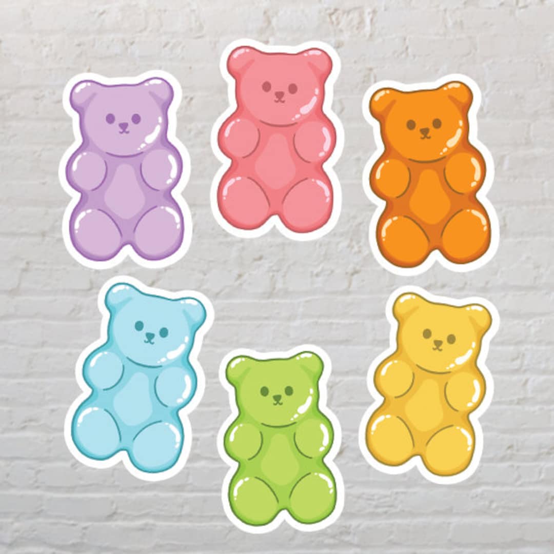 Gummy Bear Stickers Cute Stickers Candy Stickers Trendy Stickers Phone ...