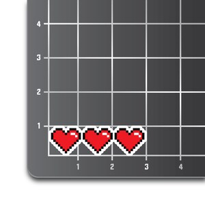 Heart Container Waterproof Sticker | Vinyl Sticker | Switch Decal ...