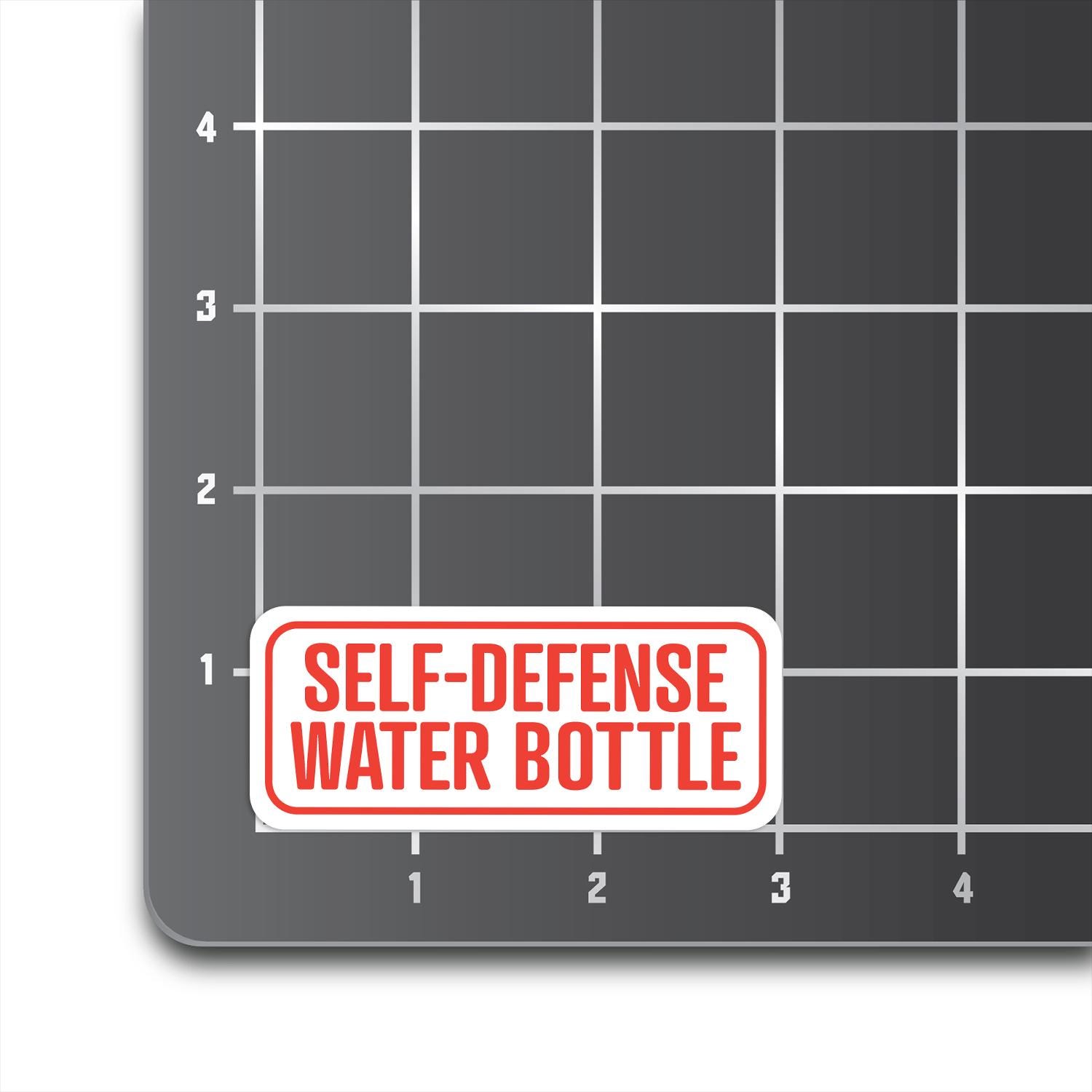 Self-defense Water Bottle Sticker | Emotional Support Water Bottle ...