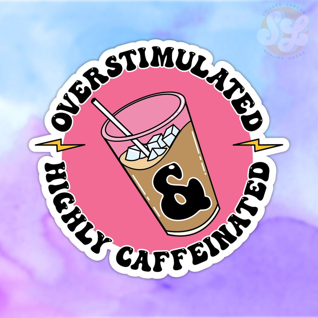 Iced Coffee Waterproof Sticker Sticker for Laptop Sticker - Etsy