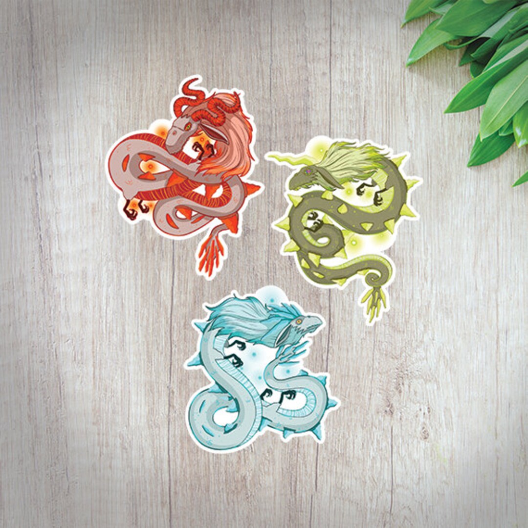 Legend of Zelda Dragon Stickers Naydra Dinraal Farosh Tears of the ...