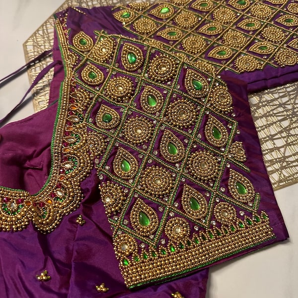 Maggam Work Blouse - Etsy