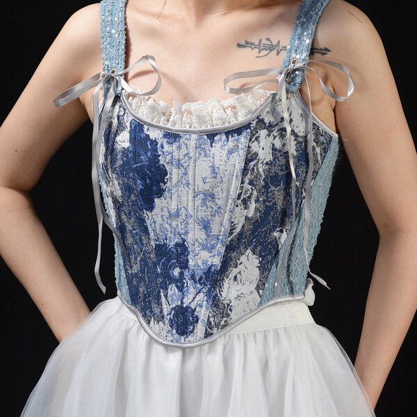 Embroidered Corset - Etsy
