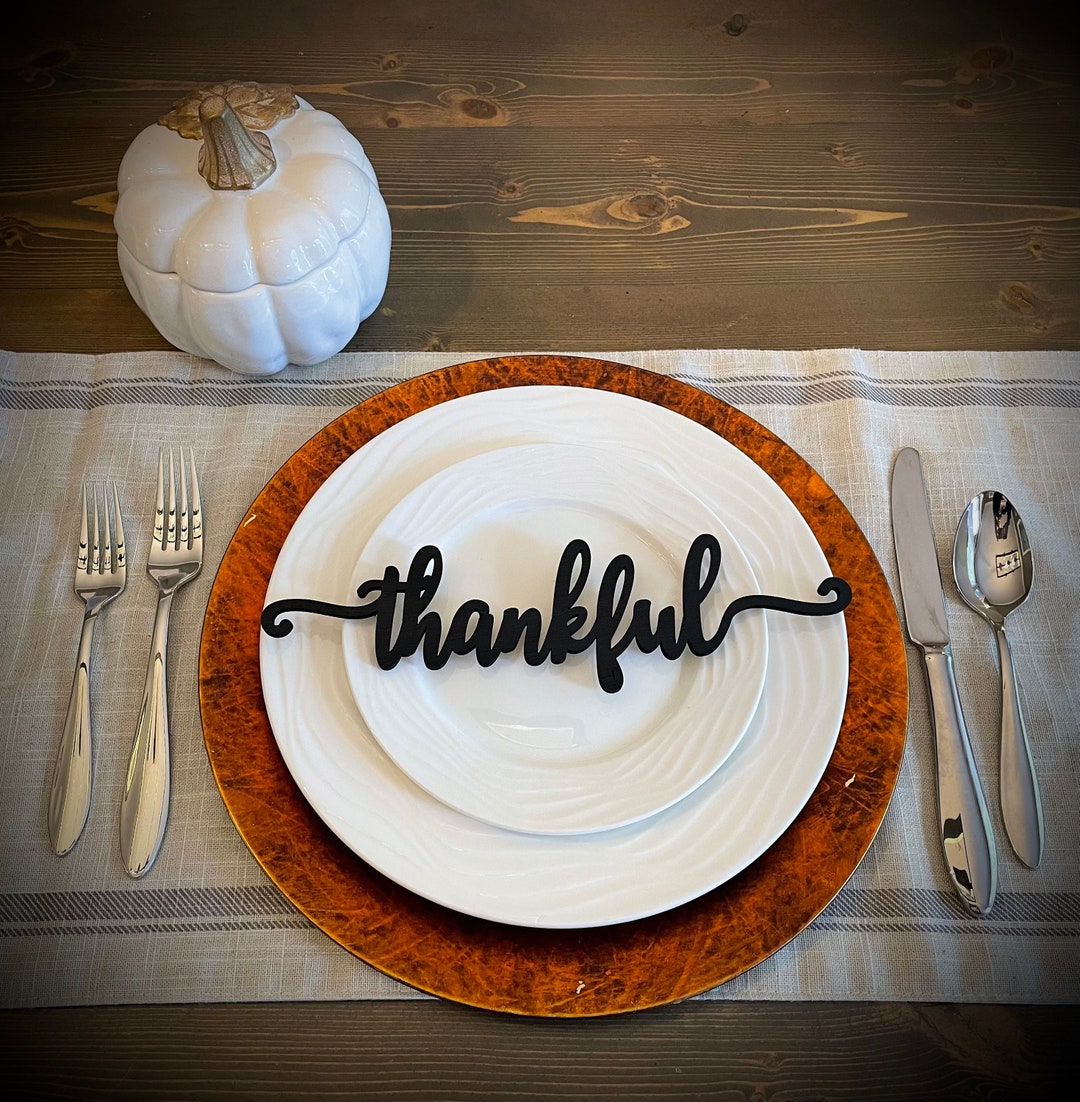 Thanksgiving Place Setting Words, Thanksgiving Plate Setting Words ...