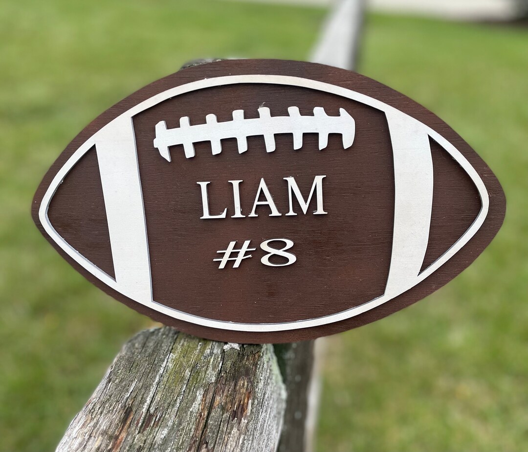 Personalized Sports Plaque, Football Plaque, Football Sign, Soccer ...