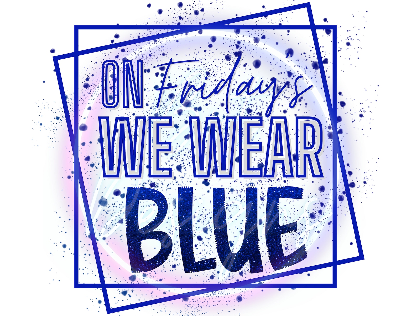 On Friday's We Wear Blue Blue Friday Thin Blue Line - Etsy
