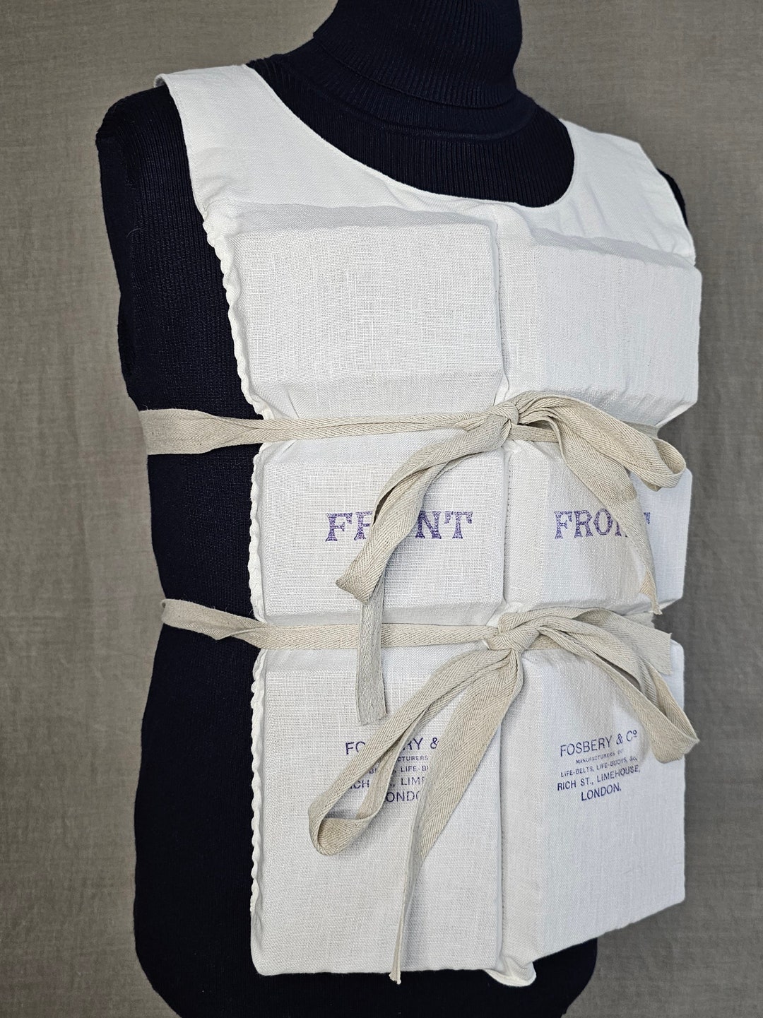 1912 Linen Fosbery Titanic Lifebelt Replica - Etsy