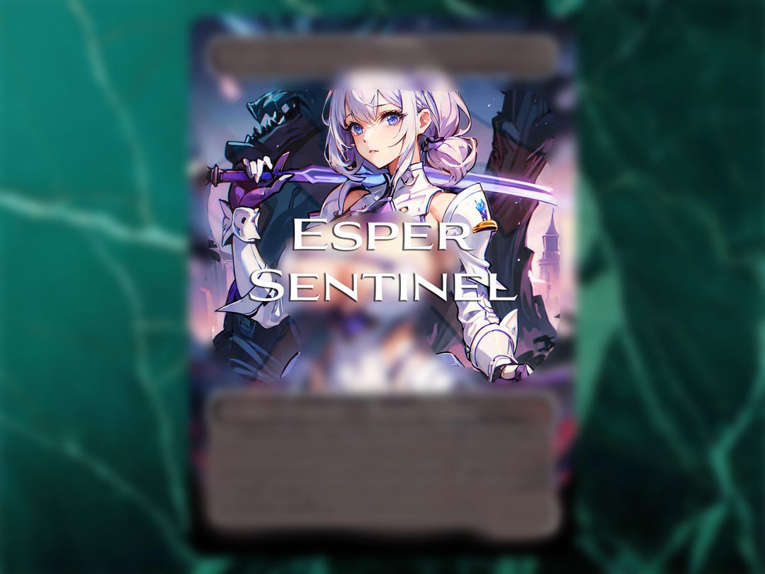 Esper Sentinel MTG Waifu Anime Proxy Commander Magic the Gathering - Etsy