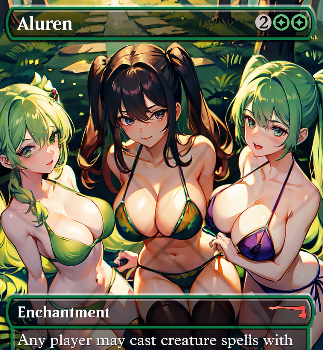 Aluren 3 Women Mtg Proxy Waifu Anime Commander Magic The Gathering Etsy