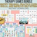 Mental Health Therapy Games Bundle: Feelings, Coping Skills, Self ...