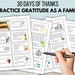 30 Days of Thanks, Gratitude Printable Cards, Family Devotional ...