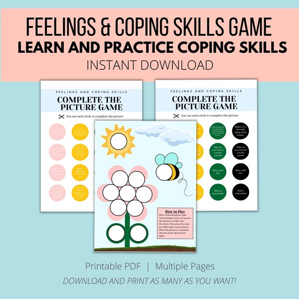 Feelings and Coping Skills - Etsy