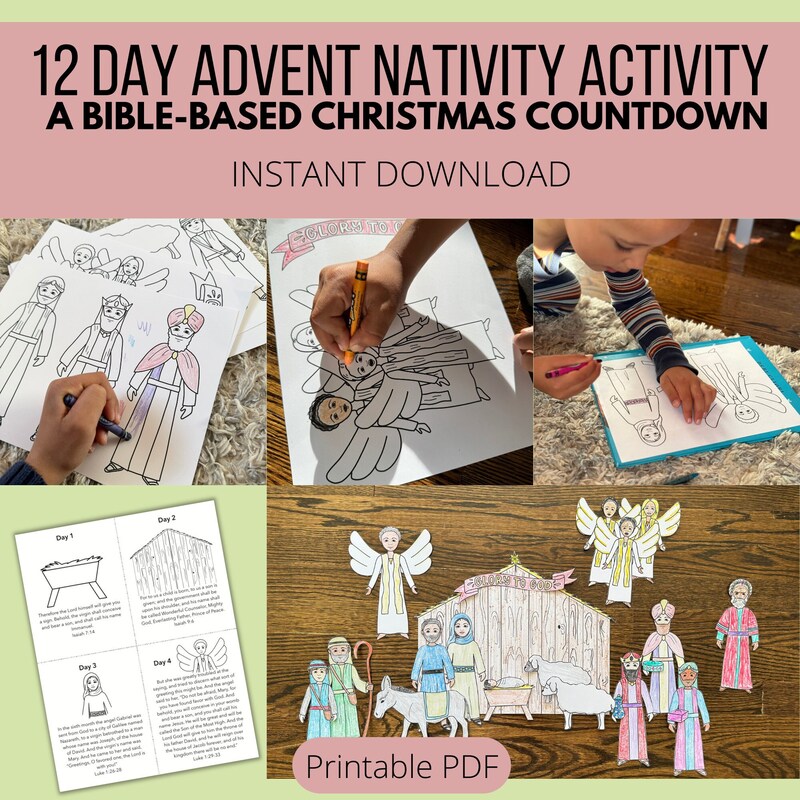 Christian Advent Calendar - Etsy