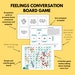 Feelings Game, Play Therapy Activity, Counseling Printable, Kids Group ...