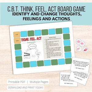 CBT Game: Mental Health Cognitive Behavioral Therapy Activity for Kids ...