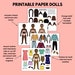 Paper Dolls Printable Craft, Natural Hair Doll, Black Girl Activity ...