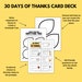 30 Days of Thanks, Gratitude Printable Cards, Family Devotional ...