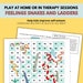 Feelings Game, Play Therapy Activity, Counseling Printable, Kids Group ...