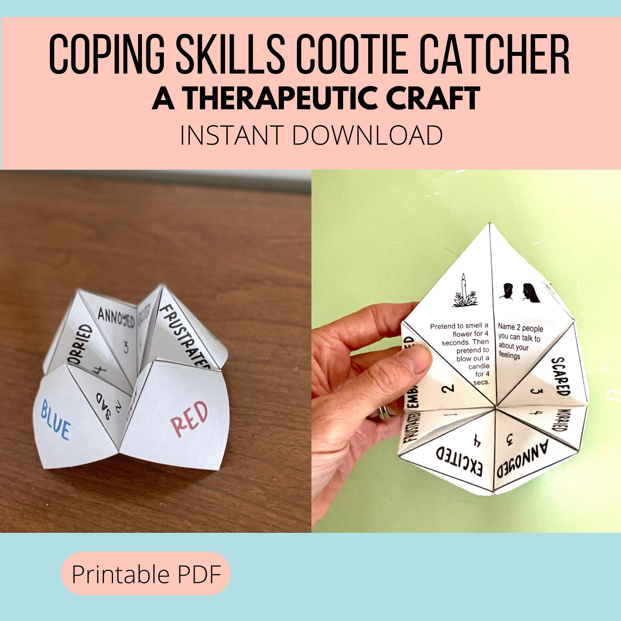 Kids Therapy Craft Activity, Therapy Resources, Coping Skills Game ...