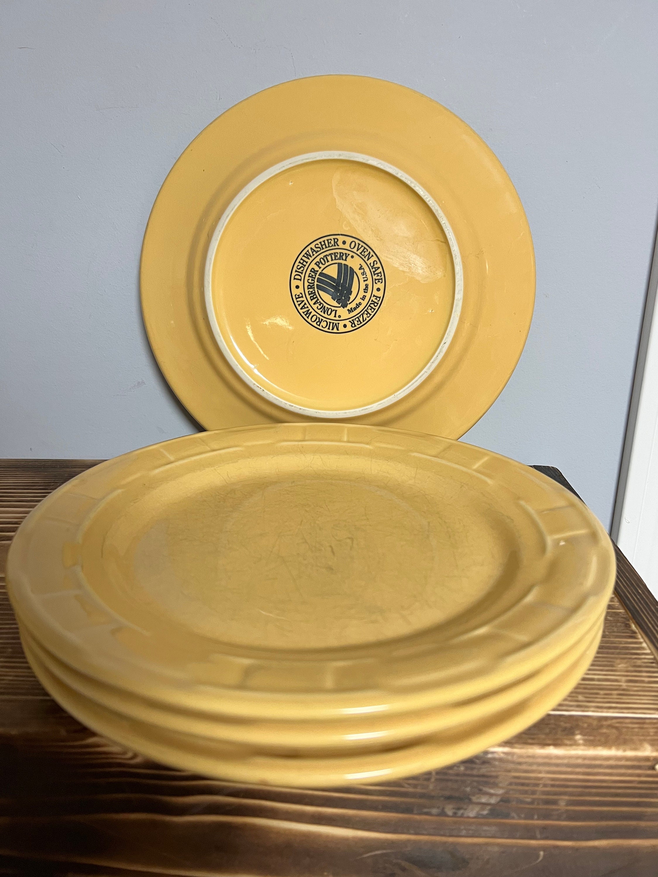 Set of 4 Longaberger Dinner Plates - Etsy