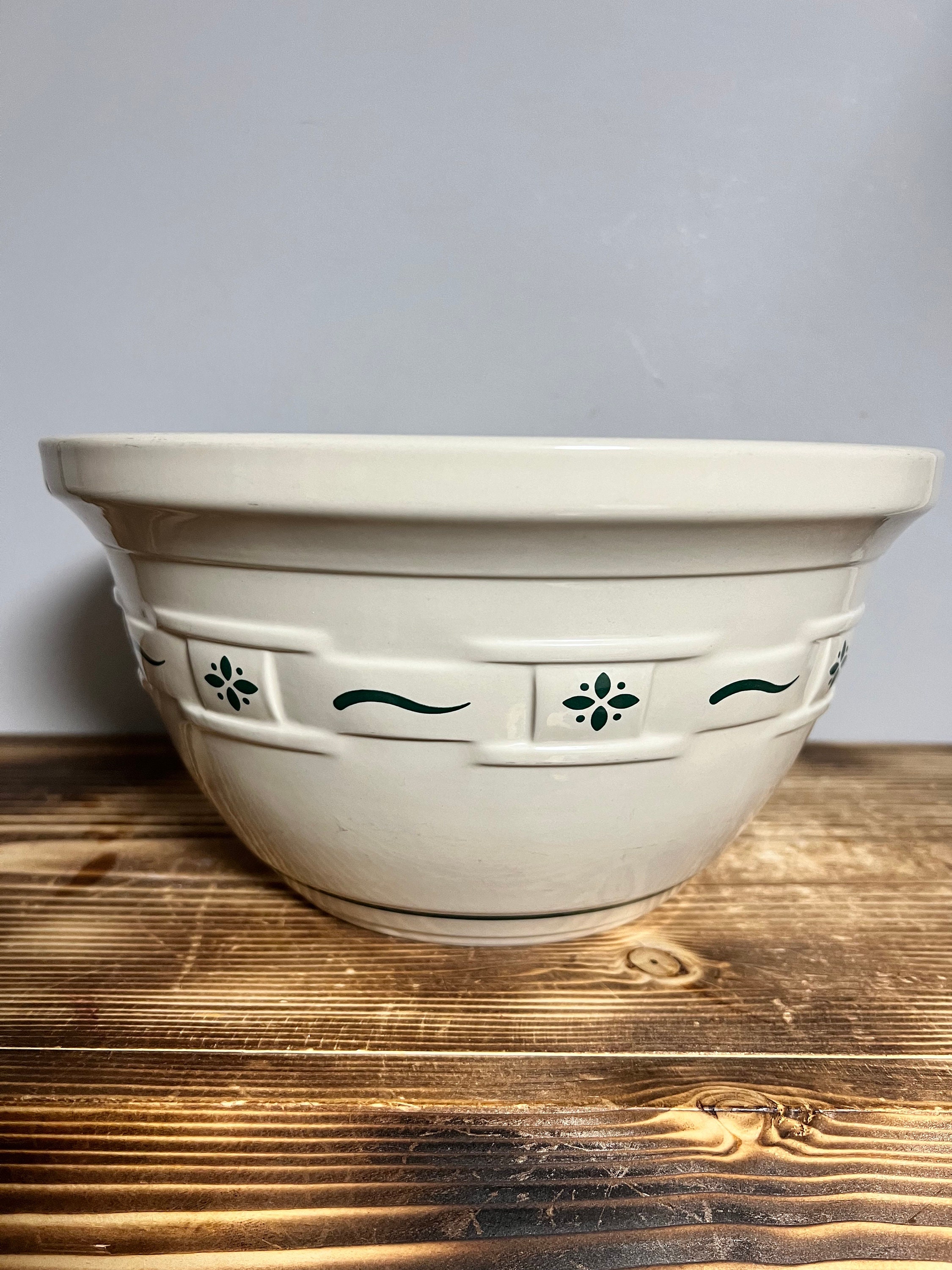 Longaberger Pottery Set of 3 Mixing Bowls - Etsy