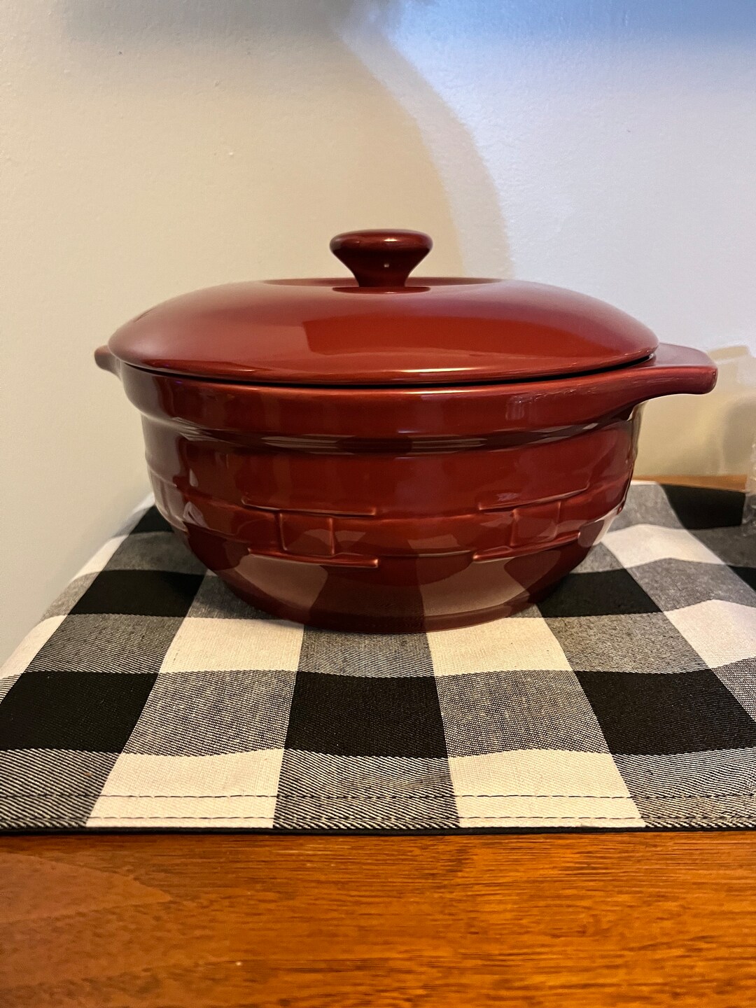 Longaberger Large Round Casserole - Etsy