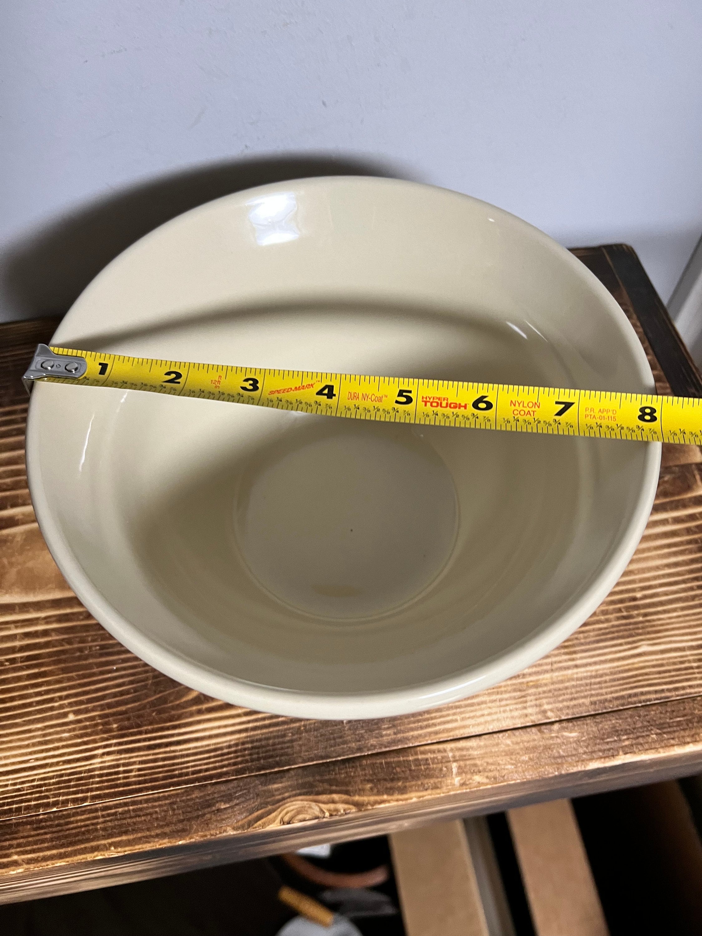 Longaberger 8 Inch Medium Mixing Bowl - Etsy