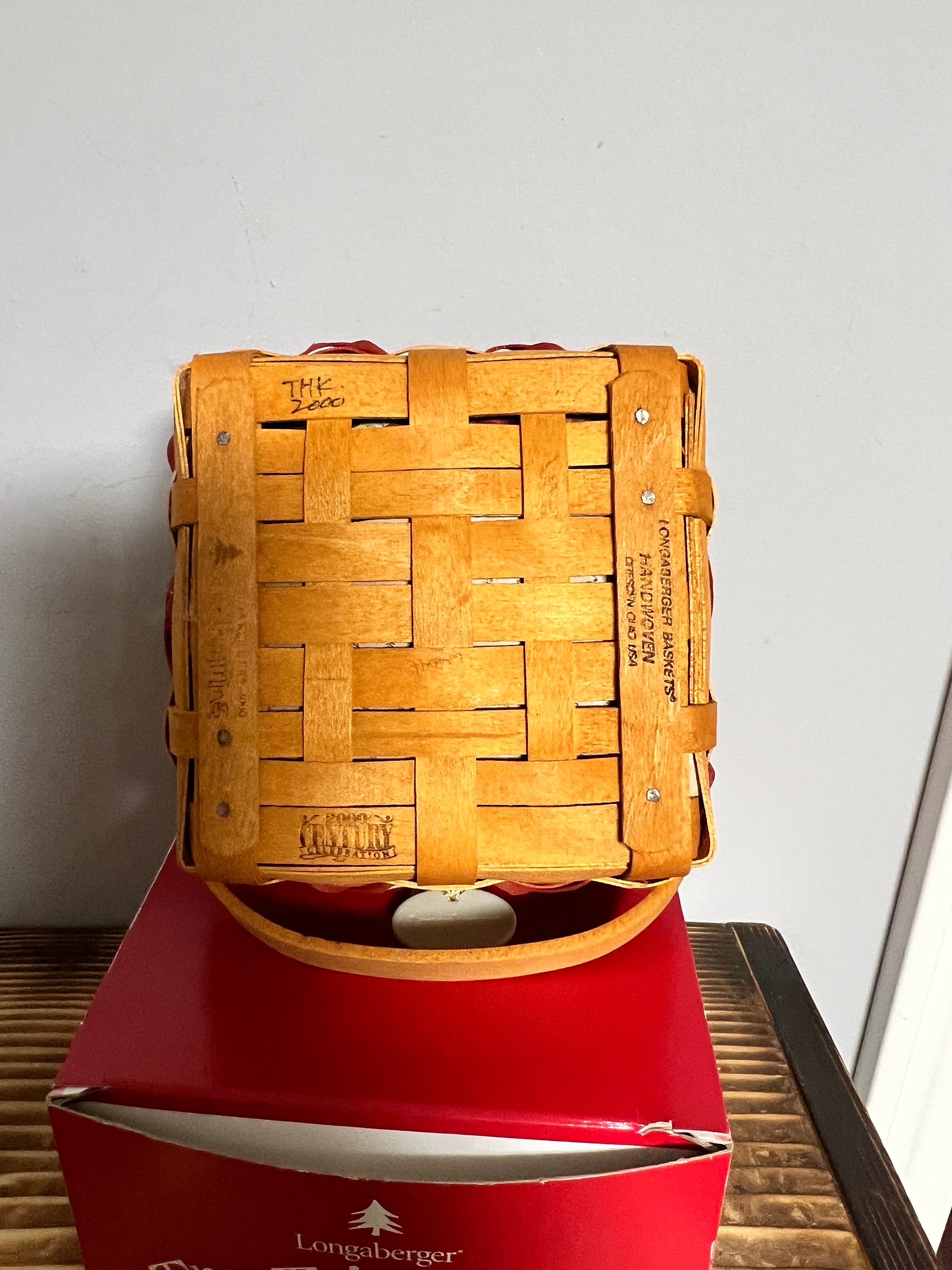 Longaberger 2000 Christmas Tree Triming Let It Snow Basket - Etsy