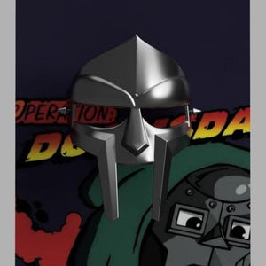 MF Doom Mask Full Size 3D Print Ready! High Quality Digital File - Etsy