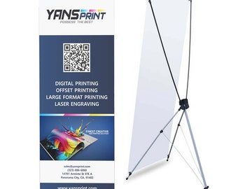 Gold Glitter Anniversary X Stand Banner, Custom Birthday Banner, Step ...