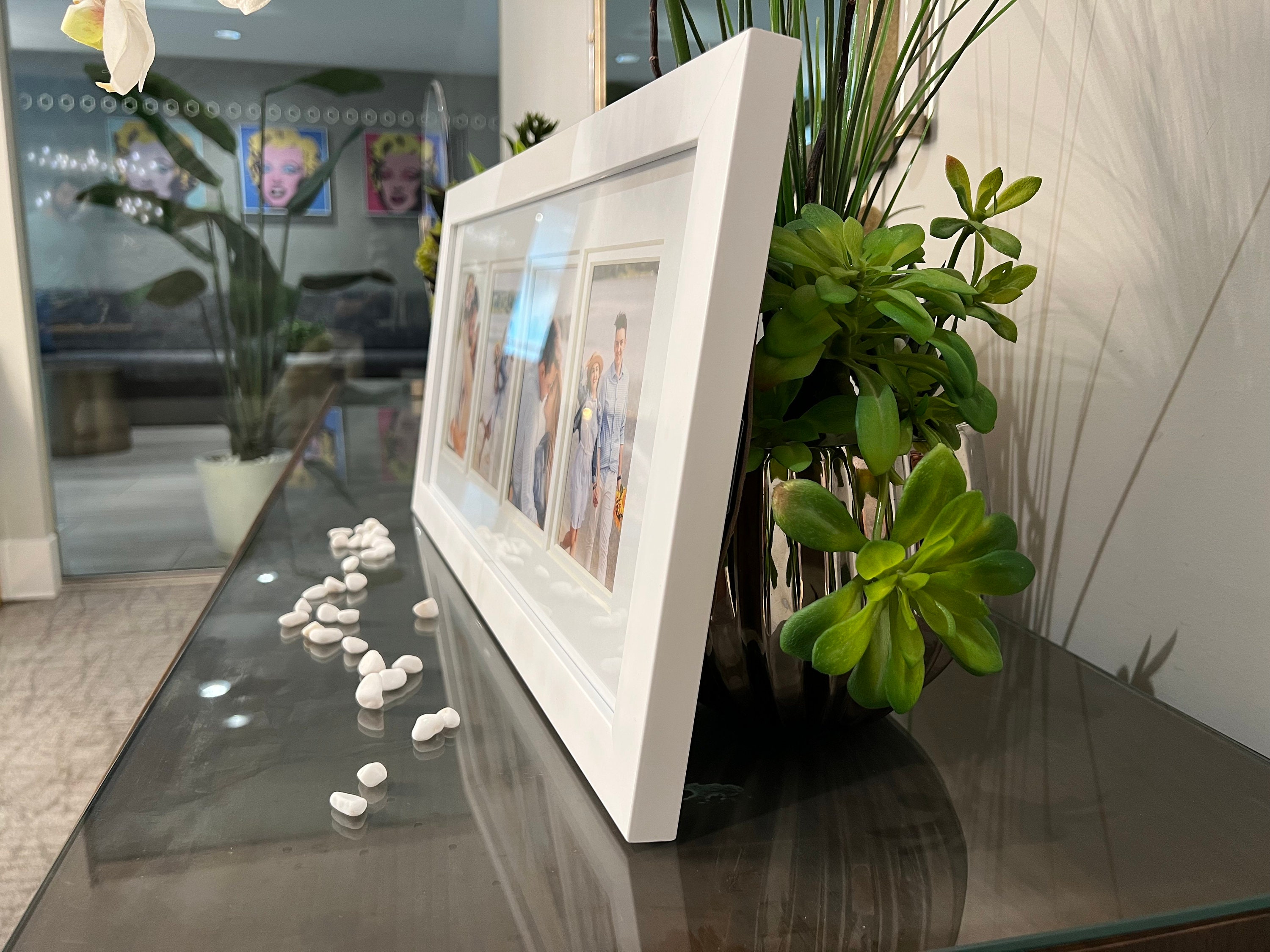 White Photo Frame / 4 Openings Photo Frame / Wedding Photo - Etsy
