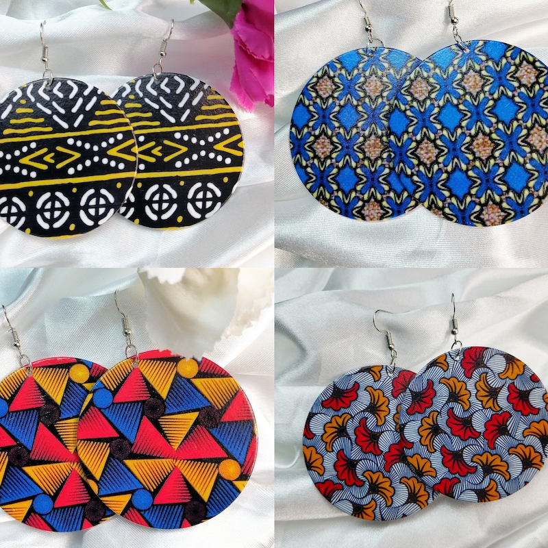 Ankara Earrings - Etsy