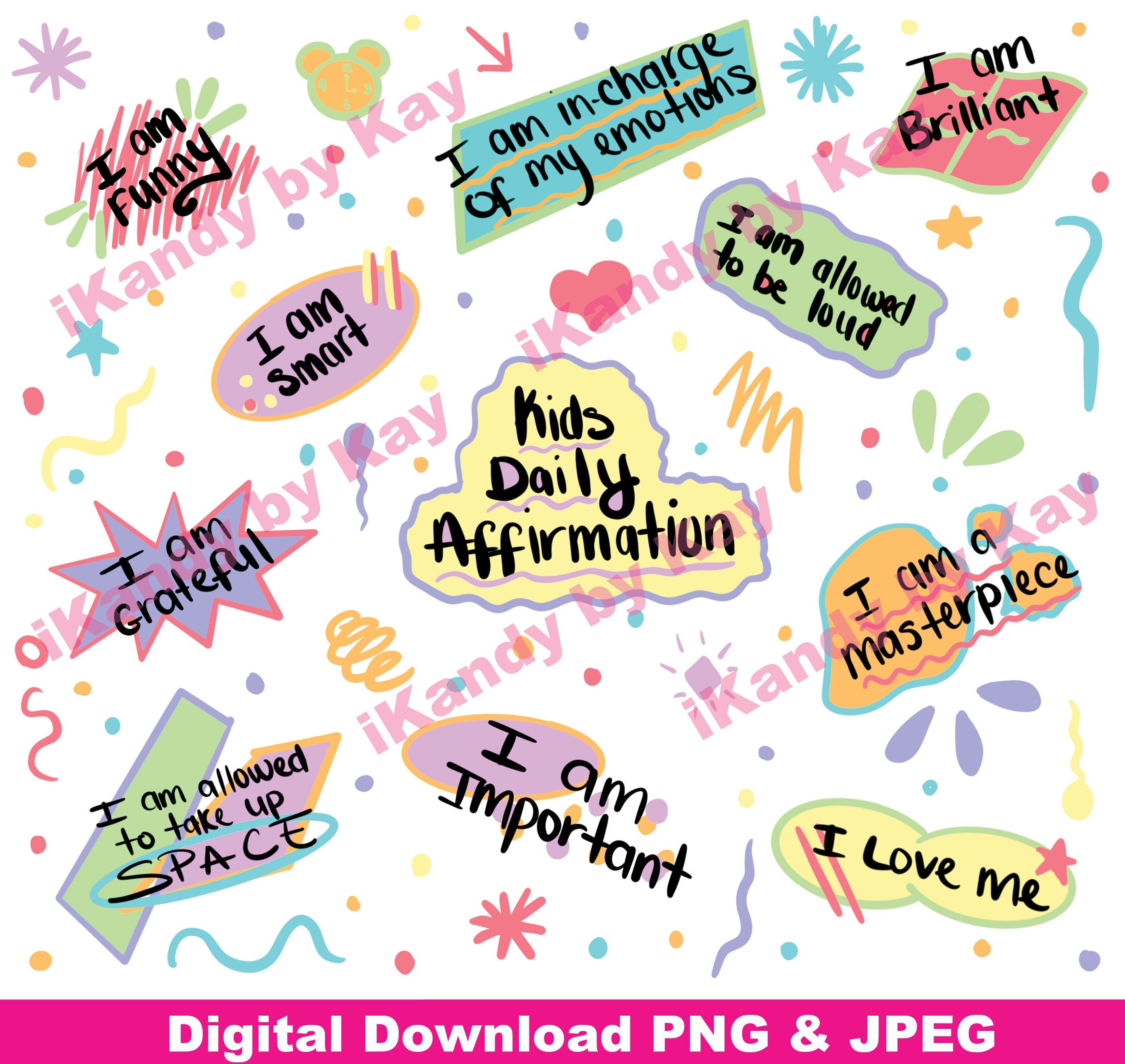 Kids Daily Affirmation PNG Download, Daily Affirmation, Kids ...