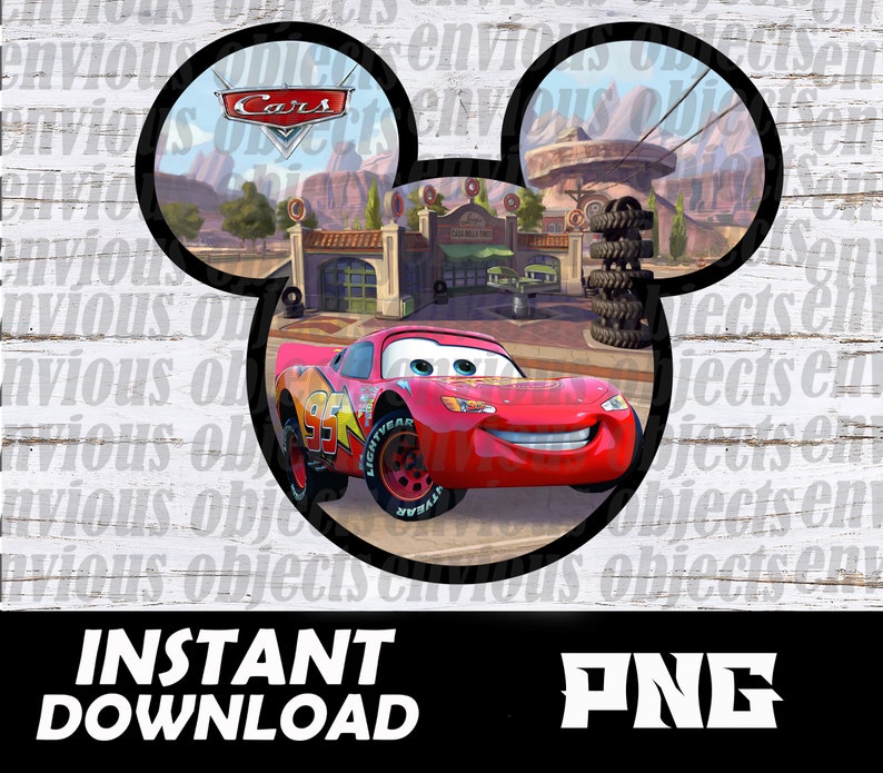 Cars Lightning Mcqueen Png Digital File Sublimation Cars - Etsy