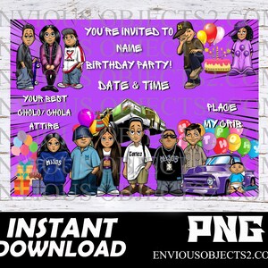 Mijos Invitation, Cholo Party, Lil Homie Birthday Bundle, 90 Birthday ...