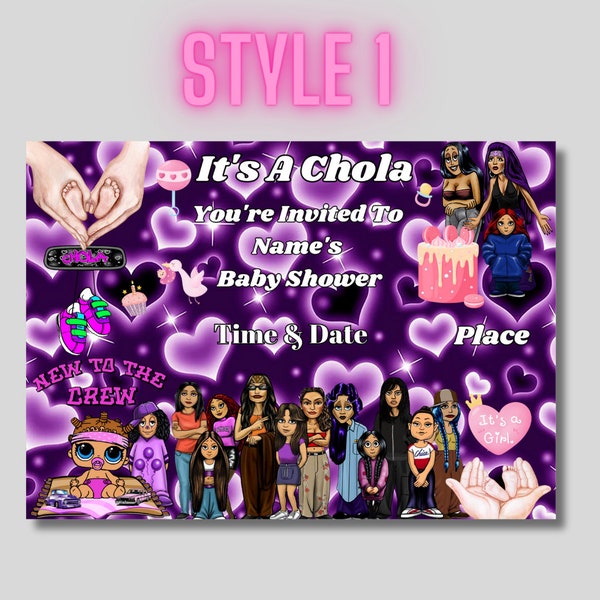 Cholo Theme Party Invitation - Etsy
