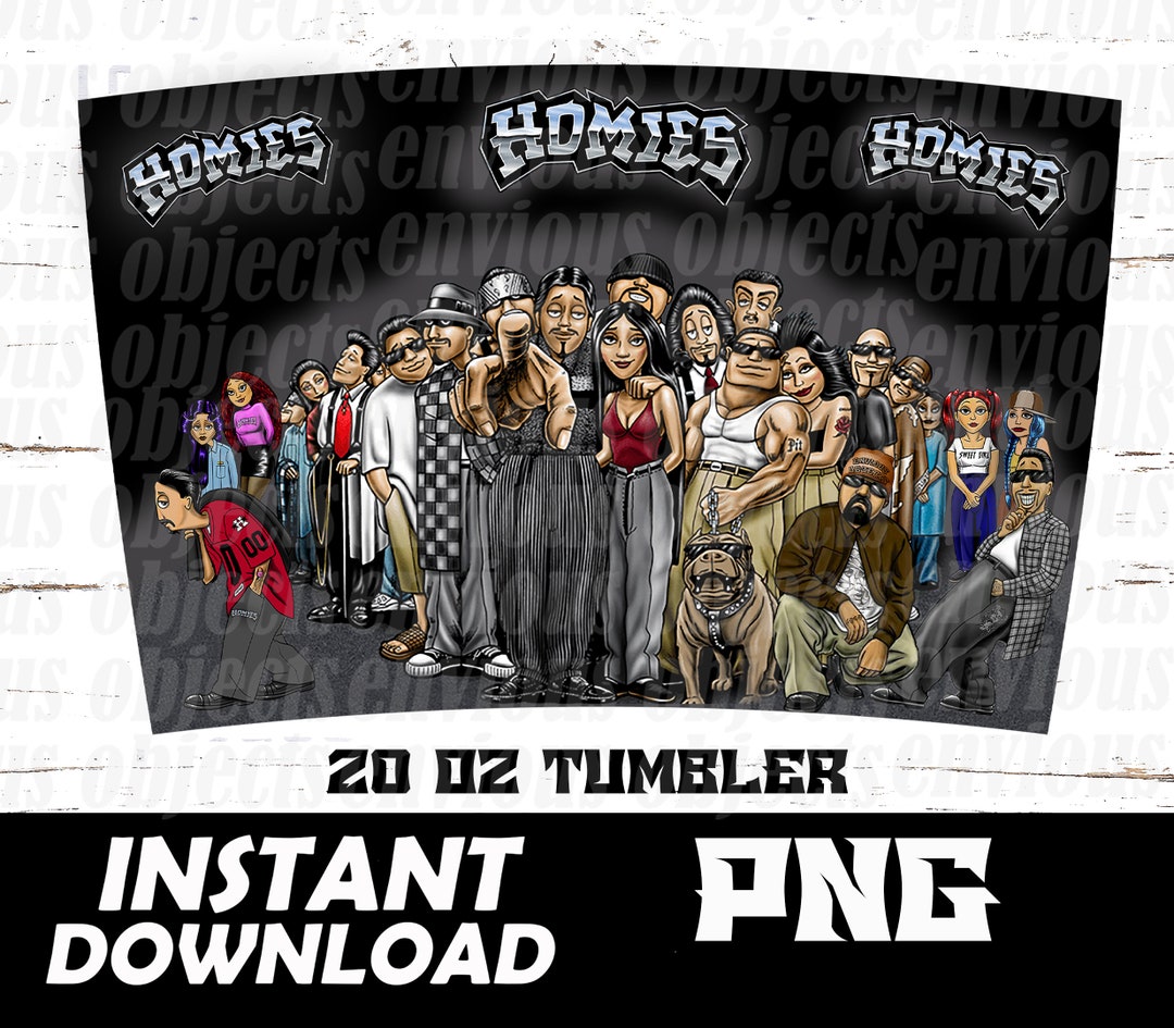 Lil Homies Png, Homie Tumbler, Homies Digital File, Cholo Png, Chola ...